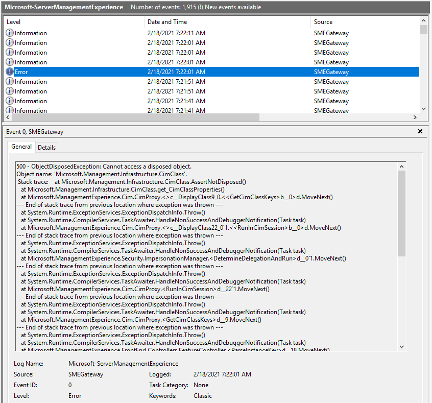 Error while loading S2D Cluster | Microsoft Community Hub